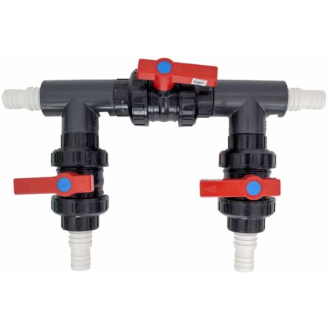 Bypass Pool mit Schlauchanschluss d 32/38mm fertig geklebt Wärmepumpe ...