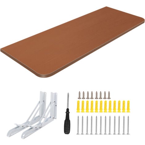 Table murale carrée rabattable en bois massif 30x60cm, Table rabattable ...