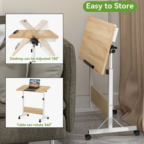 Bureau Électrique Réglable en Hauteur (66-88cm) - Table Pliable Ergonomique avec Tiroir ...