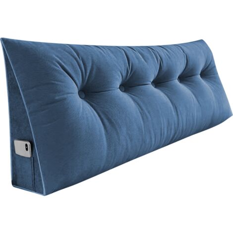 Oreiller Triangulaire en Lin Et Coton, 160x20x50cm Grand Coussin De ...