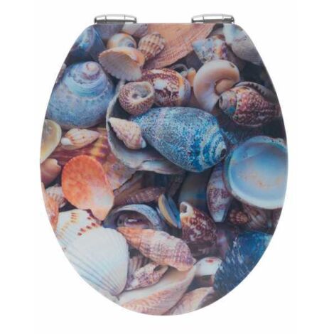 WENKO Sea Shell Soft toilet seat MDF Multicolour