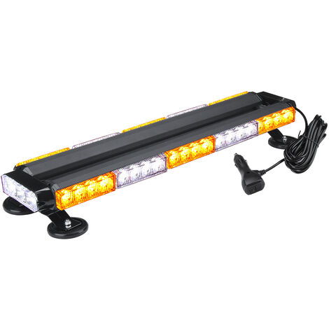 12/24v 46LED Beacon Bar Light Yellow Recovery Warning Strobe 61cm LBTN