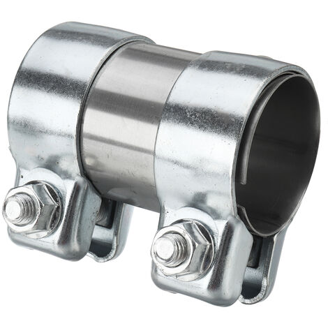 Exhaust Pipe Connector Adapter Joiner Sleeve w/Clamp Stainless Steel ...