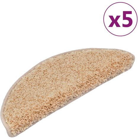 Mayfair Stair Mats 5 pcs 65x25 cm Cream