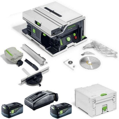 Festool Akku Tischkreissäge CSC SYS 50 EBI-Basic + 2xAkku BP ...
