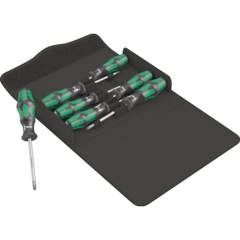 Wera Kraftform Plus 300/7 Set 1 Schraubendrehersatz 7tlg. Lasertip 05105623001