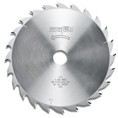 Mafell HM Sägeblatt 237x1,8/2,5 x 30mm Z 24 WZ Handkreissäge K 85 K85 ...