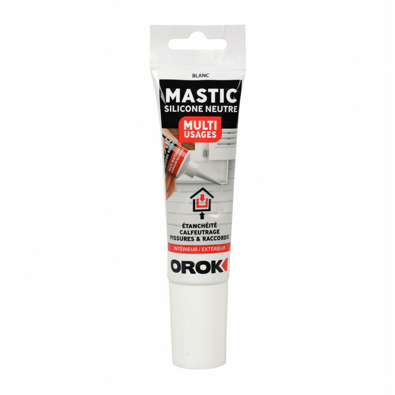 MASTIC SILICONE MULTI USAGES BLANC TUBE 85ML