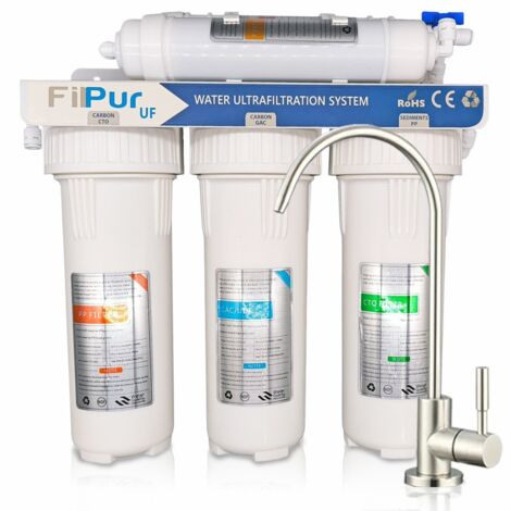 Système de Filtration d'Eau UF – 5 Étapes, Compact et Sans Rejet