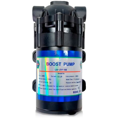 Pompa Booster Universale per Osmosi Inversa – 50 GPD (24V)