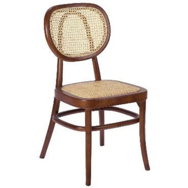 ANDREA HOUSE MU72012 Silla Eloise Olmo Oscuro 45X40X85Cm - ref: MU72012