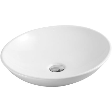 Lavabo à poser blanc AQUORE BOAT 49 vasque céramique rectangulaire ...