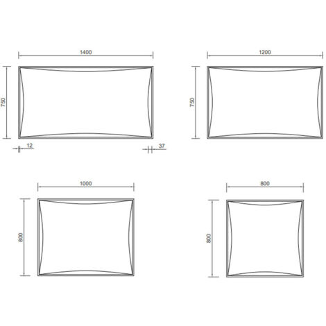 MANILLONS TORRENT 07084000 LEXUS Espejo LED Luz Frontal 140x70 cm - ref ...