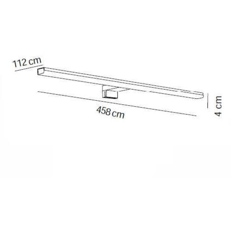 MANILLONS TORRENT 07660002 Aplique LED 458 Mm Rectangular Cromo - ref ...