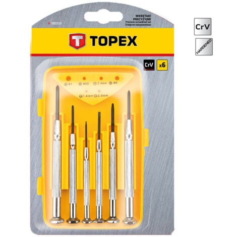 6-tlg. Schraubendreher für Feinmechaniker
