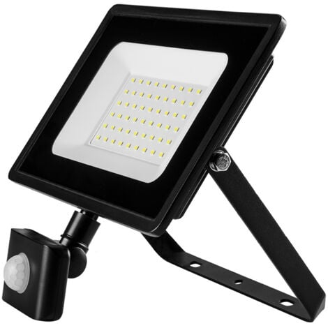 LED-Strahler 100° Winkel 50 W mit Bewegungsmelder, IP65