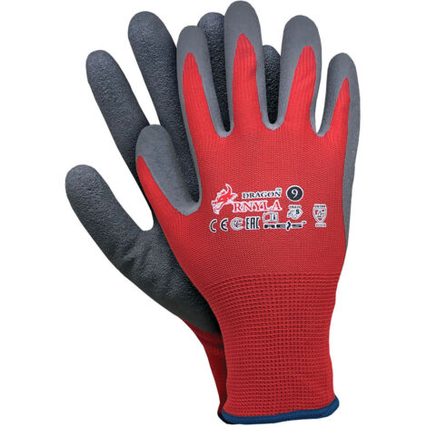 Arbeitshandschuhe Latex rot 10