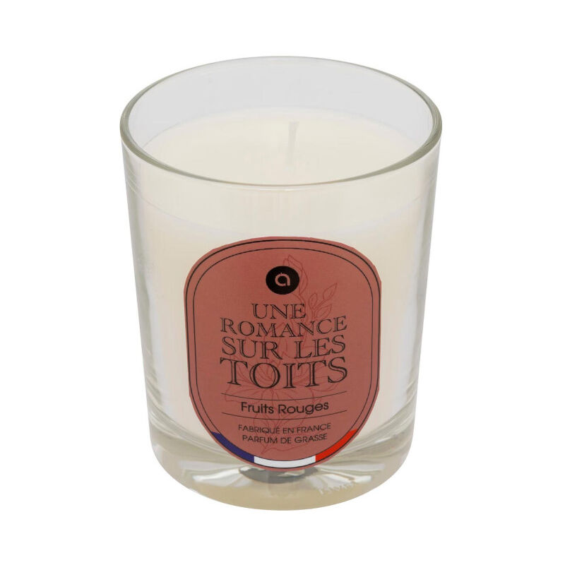 Bougie Parfumée en Verre "Nibi" 180g Fruits Rouges