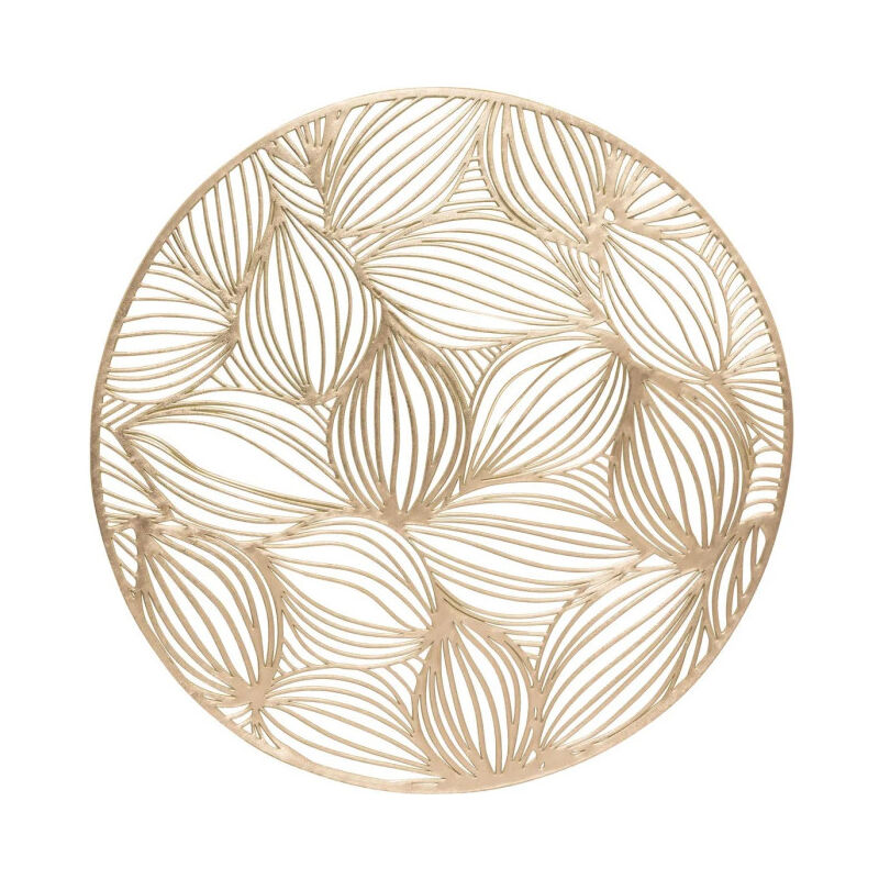 Set de Table Rond Ajouré "Automne" 38cm Doré