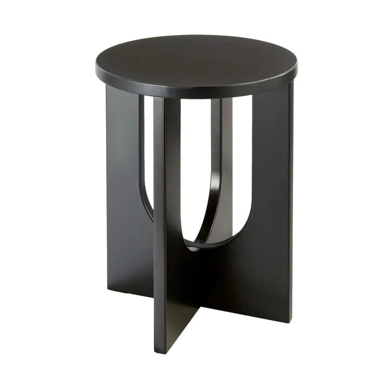 Table d'Appoint Design "Bloom" 50cm Noir
