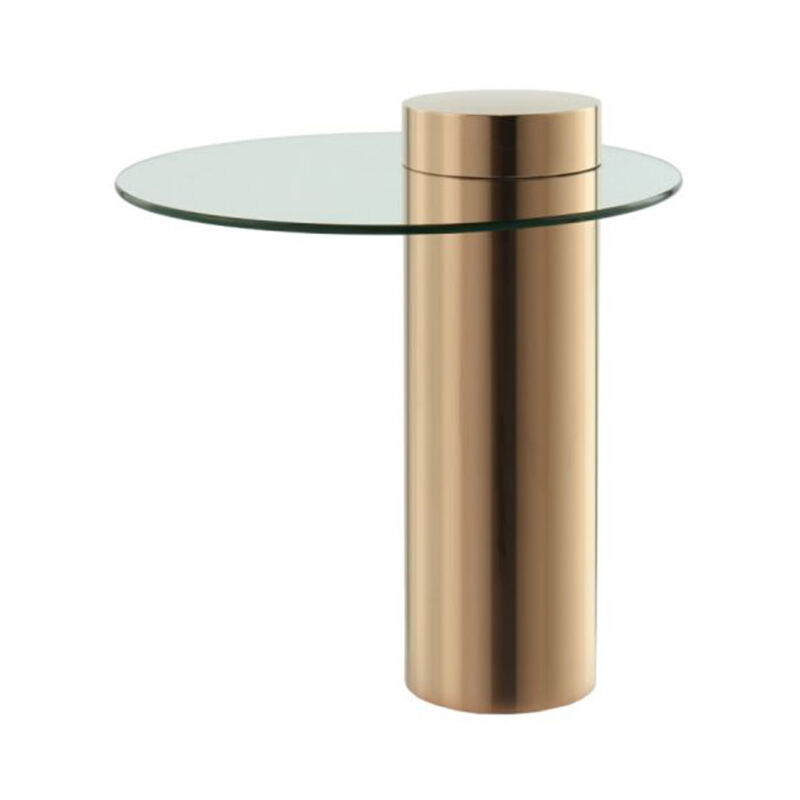 Table d'Appoint Design "Ontario" 50cm Rose