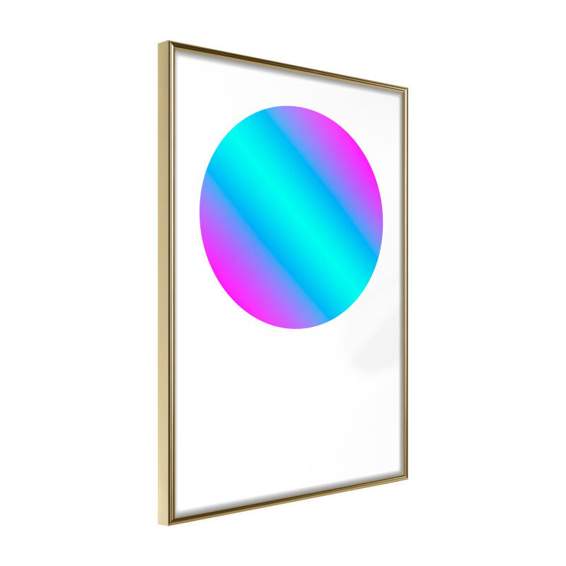 Affiche Murale Encadrée "Ultraviolet I" 30 x 42 cm Or