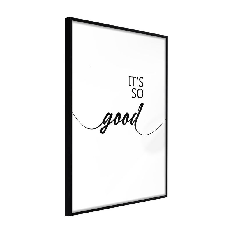 Affiche Murale Encadrée "So Good" 30 x 42 cm Noir