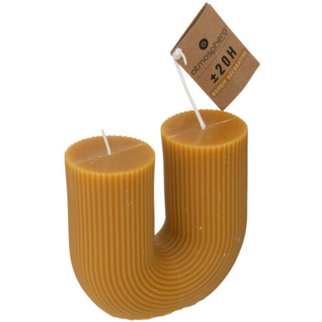 Bougie Design "Demi" 400g Moutarde