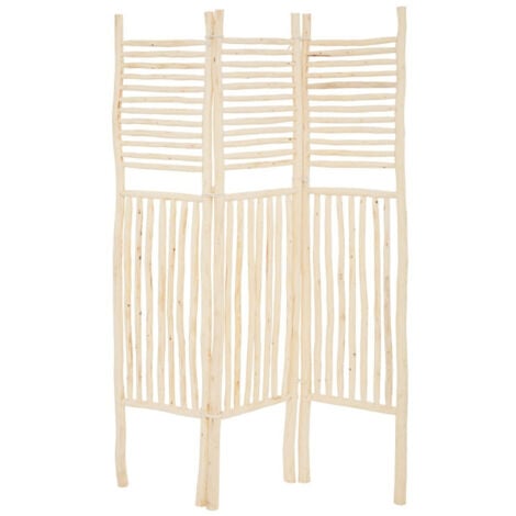 Paravent Design en Bois "Zahir" 169cm Beige