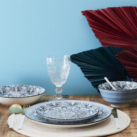Set de Table Rond Tressé "Léo" 34cm Naturel