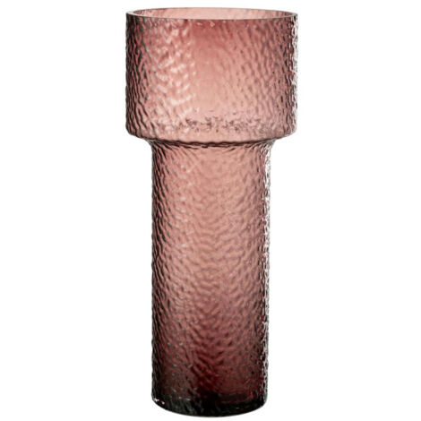 Vase Design en Verre "Betty" 45cm Rose
