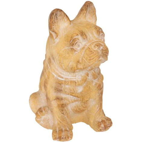Statuette Chien Déco "Eden" 31cm Beige