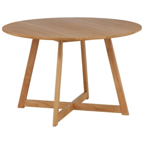 Table à Manger Ronde "Yakidon" 120cm Marron