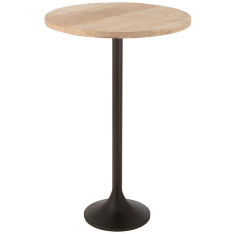 Table de Bar en Bois "Duncan" 100cm Naturel