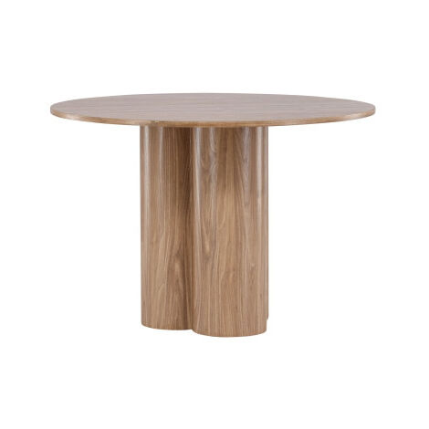 Table à Manger Ronde "Olivia" 110cm Marron