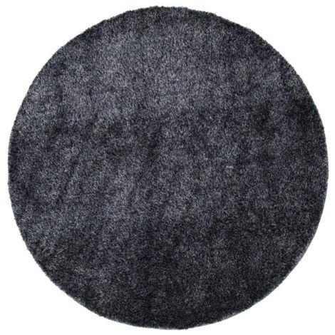 Tapis de salon rond Mattis diamètre 200 cm pour salle à manger ...