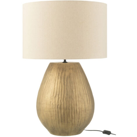 Grande lampe de table en argile Nebu 85cm dorée luminaire haut de gamme ...