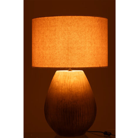 Grande lampe de table en argile Nebu 85cm dorée luminaire haut de gamme ...