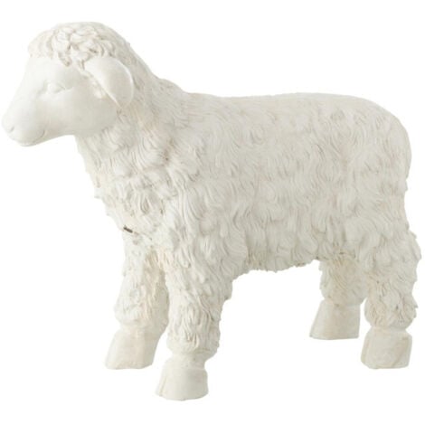 Statue Déco Extérieur "Mouton" 49cm Beige