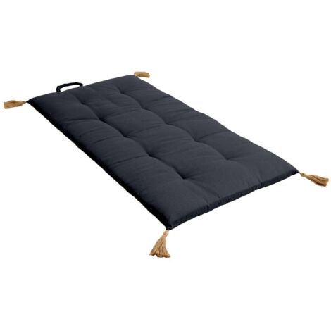 Matelas de Sol Futon Repliable "Panama" 60x120cm Gris Foncé