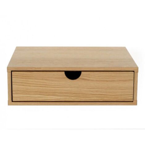 Chevet Mural Design en Bois "Tafar" 40cm Chêne