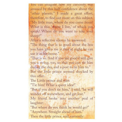 Papier Peint "The Little Prince Message of Love" 50x1000cm