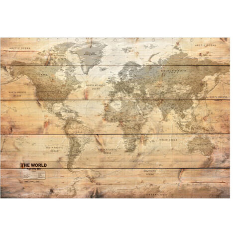Papier Peint "Map on Boards" 280 x 400 cm