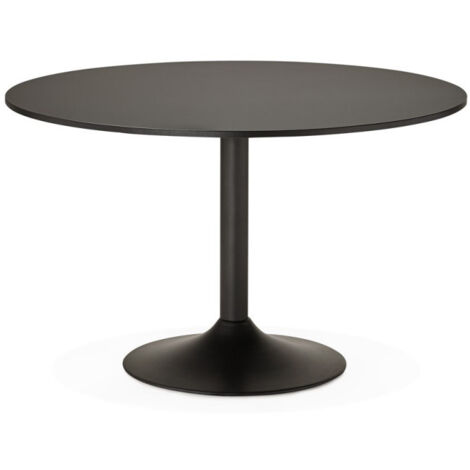 Table d'Appoint Design "Vanta" 90cm Noir