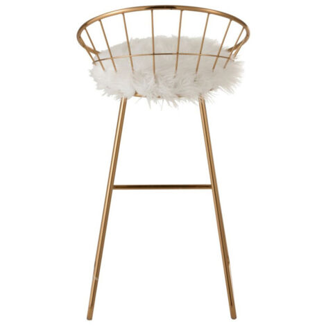 Chaise de Bar Ronde Design "Charlotte" 102cm Or