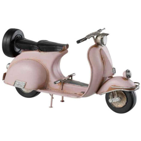 Scooter Déco "Vintage" 28cm Rose