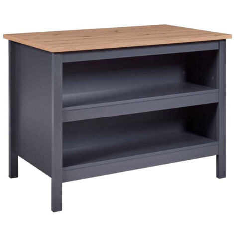 Table de bar ilot de cuisine Melina 124cm pour grand plan de travail ...