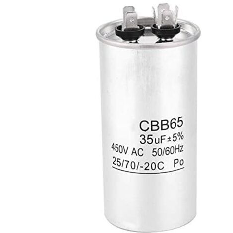 35 µF 450V Condenser Metallic Air Conditioning Work Standard