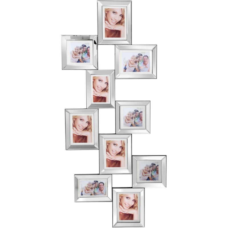 Premier Housewares 10 Photo Mirrored Multi Photo Frame