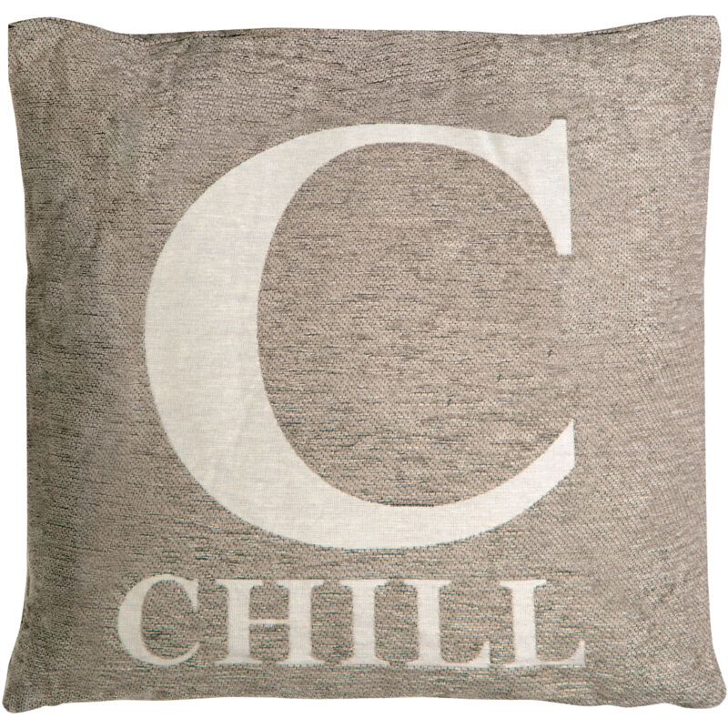 Premier Housewares Natural 'Chill' Words Cushion